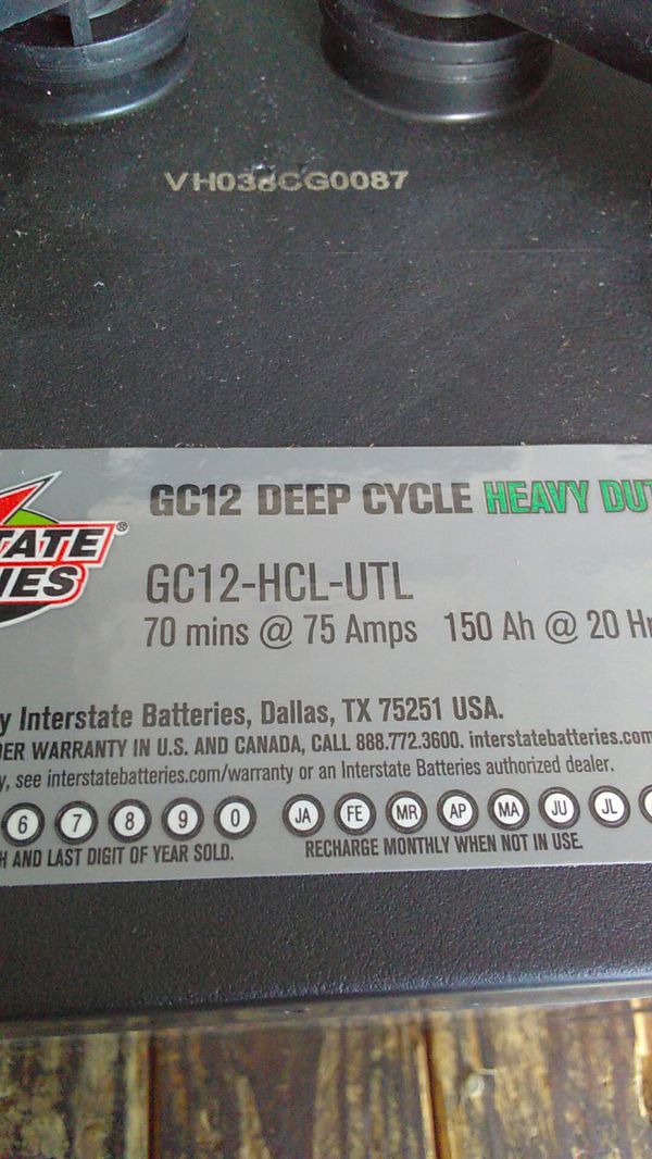 Batteries GC12-HCL (12 volts)
